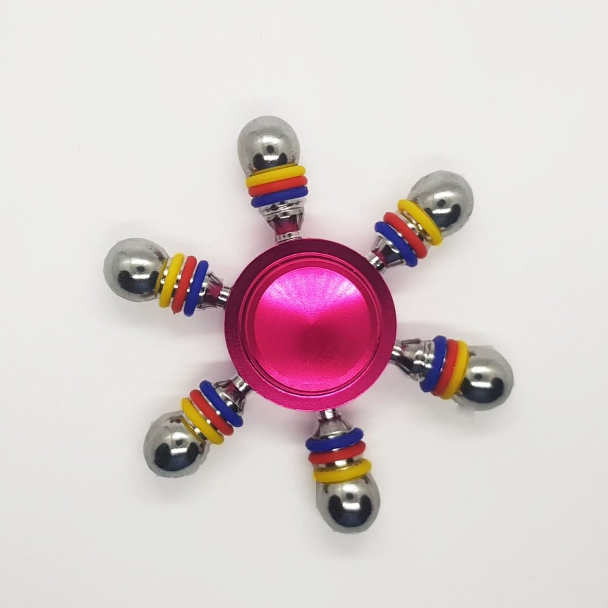 Metallic Rainbow Anti-Anxiety Fidget Spinner Hand Toy for Relieving ...